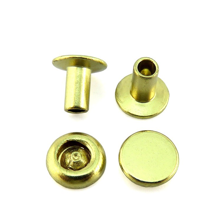 Connection Function Custom Brass Flat Head Semi Tubular Rivet for ...