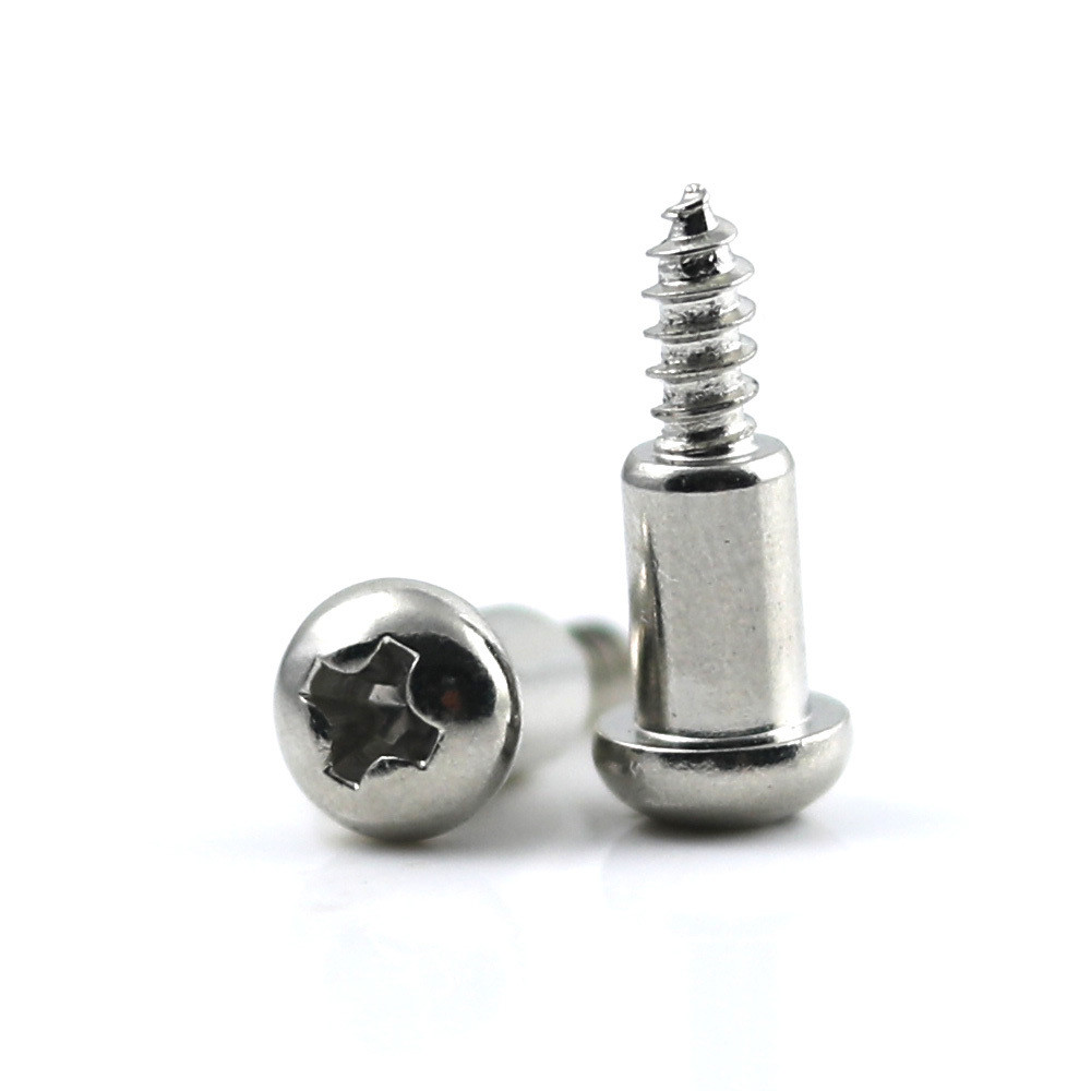 Metric Custom M3 Nickel Plated Cross Round Head Tapping Thread Step ...