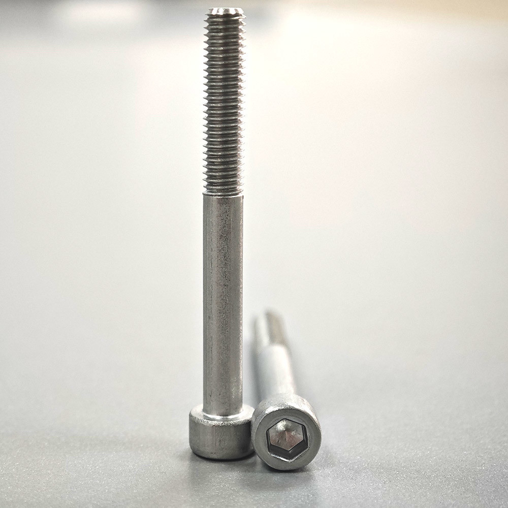 Plain Finish Half Thread Stainless Steel Hex Socket Head Screw with DIN ...