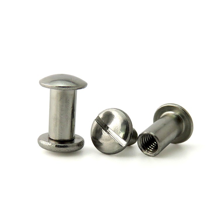 TM4*7 Male Stainless Steel Chicago Screw Post For Book Binding Post video