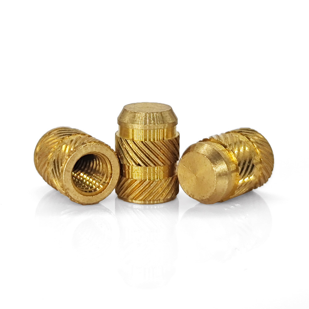 H62 Brass M4 Threaded Insert Custom Finish para plástico com ...